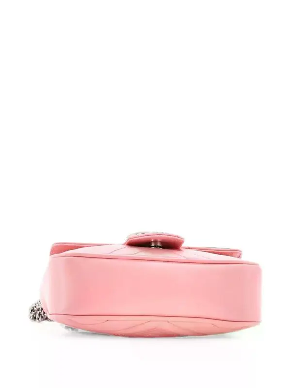 Gucci Matelassé Leather Super Mini Crossbody Bag - Pink