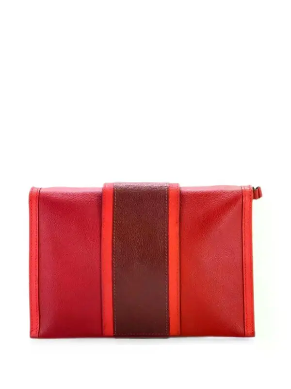 Hermès H Passant Clutch Shoulder Bag - Red