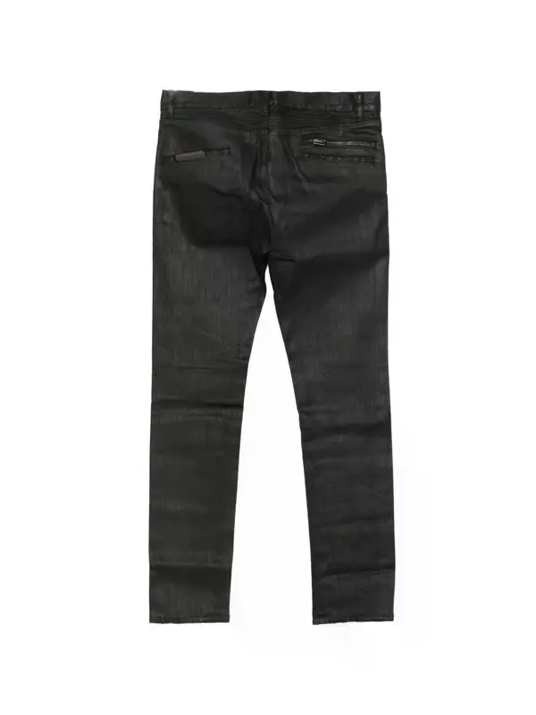 Roberto Cavalli Leopard-print Metallic-effect Jeans