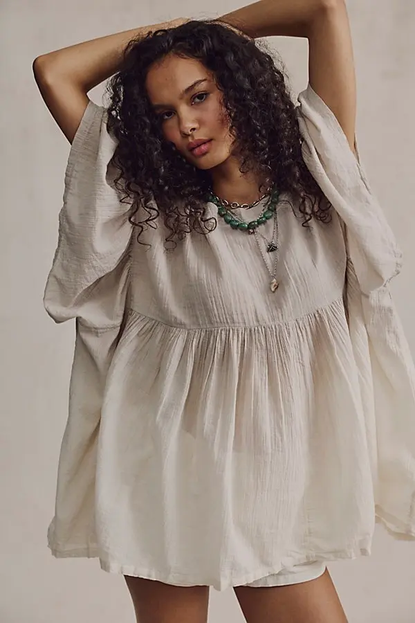 Free People We The Free Waterfalls Top - Oat Combo