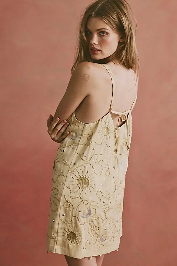 MATTHEW WILLIAMSON X FREE PEOPLE Sol Embellished Mini Dress
