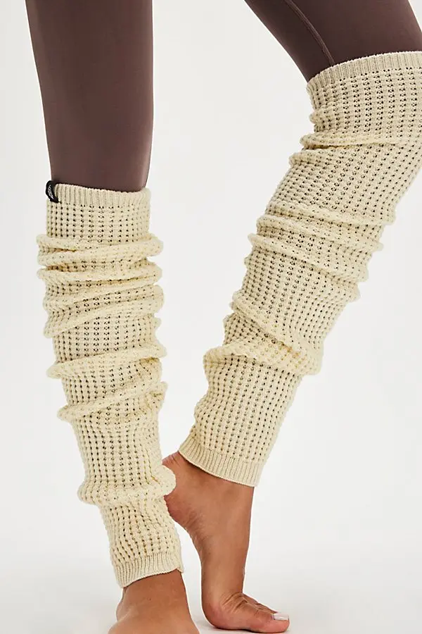 Free People Cool Down Stirrup Leg Warmers - Ivory