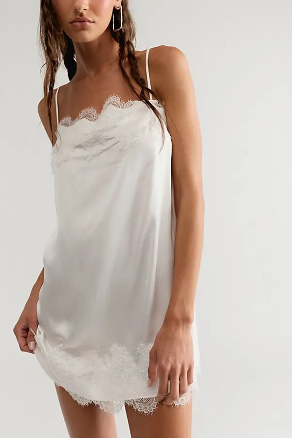 Shona Joy Simona Lace Mini Dress - Ivory