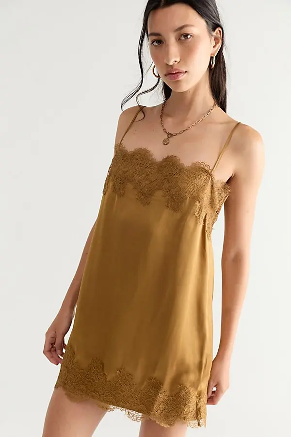 Shona Joy Simona Lace Mini Dress - Medallion