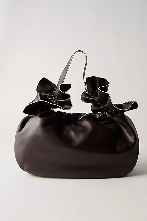 OPÉRASPORT Shila Vegan Leather Bag With Ruffle Detailing