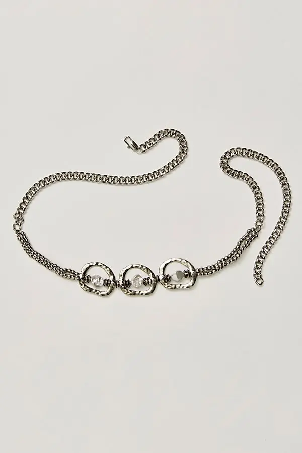 Free People Imperfect Pearl Chain Belt