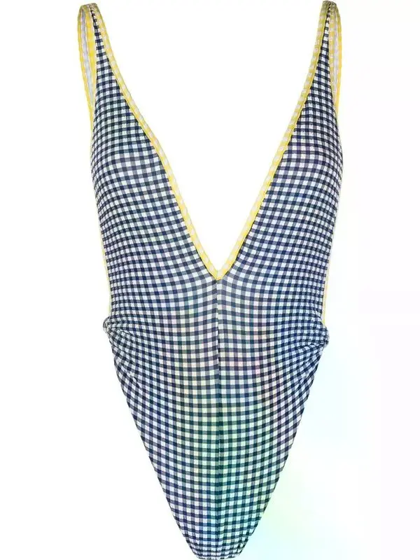 DIESEL® Gingham Check Swimsuit - Blue