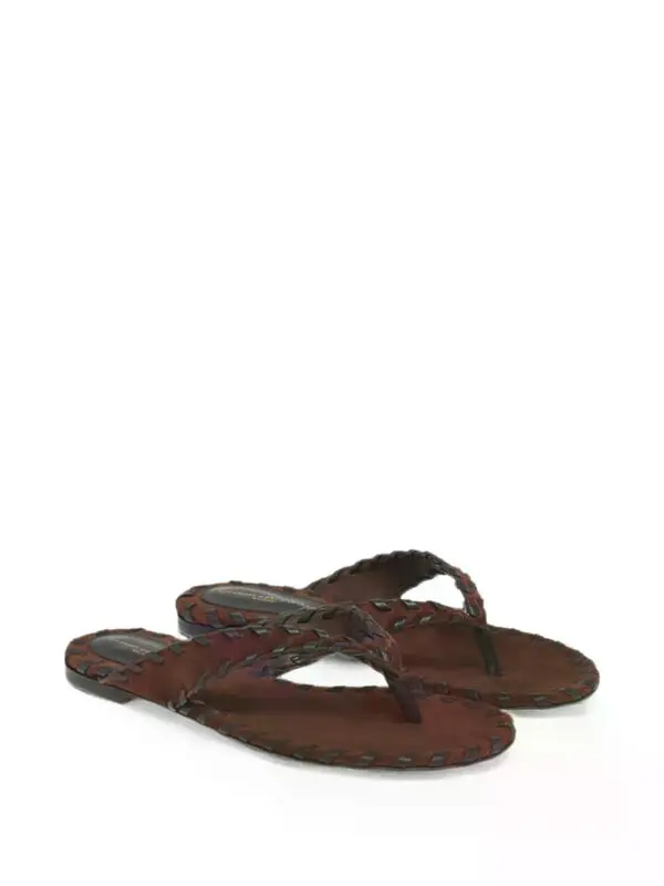 GIANVITO ROSSI Zaira Thong Flat Sandals