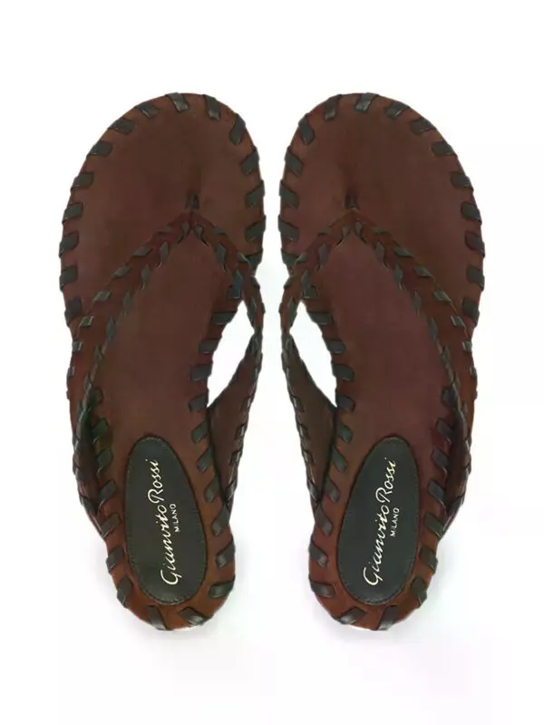 GIANVITO ROSSI Zaira Thong Flat Sandals
