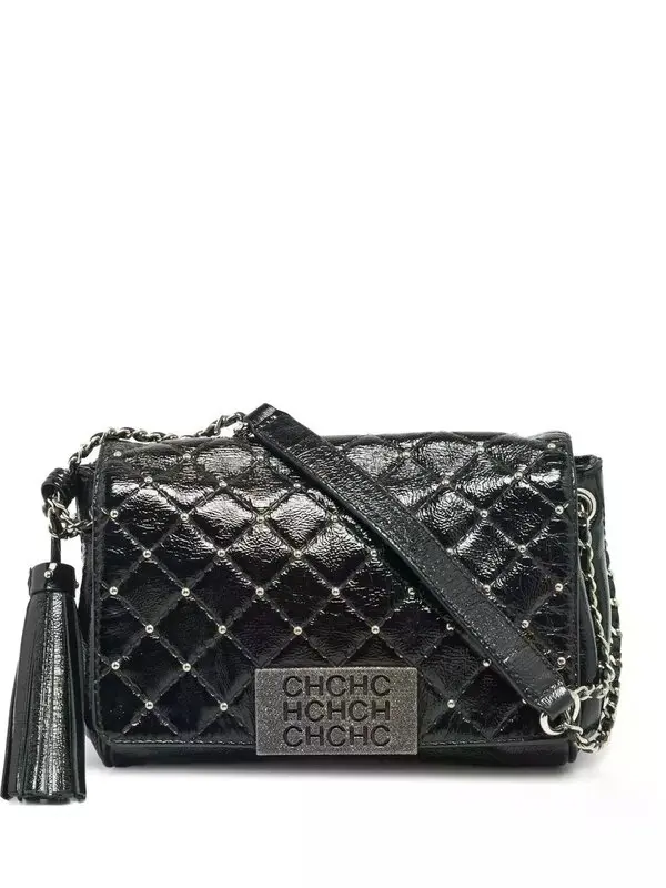 Carolina Herrera Pearl-embellished Shoulder Bag - Black