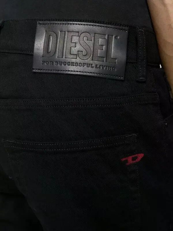 DIESEL® High-waisted Tapered Jeans - Black