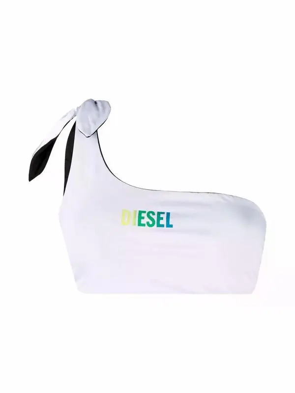 DIESEL® Logo One-shoulder Bikini Top