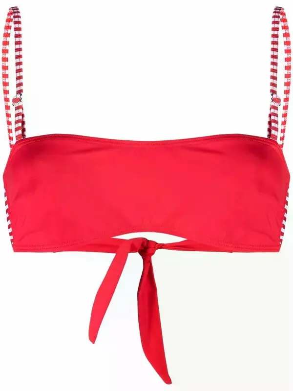 DIESEL® Striped-strap Bikini Top - Red