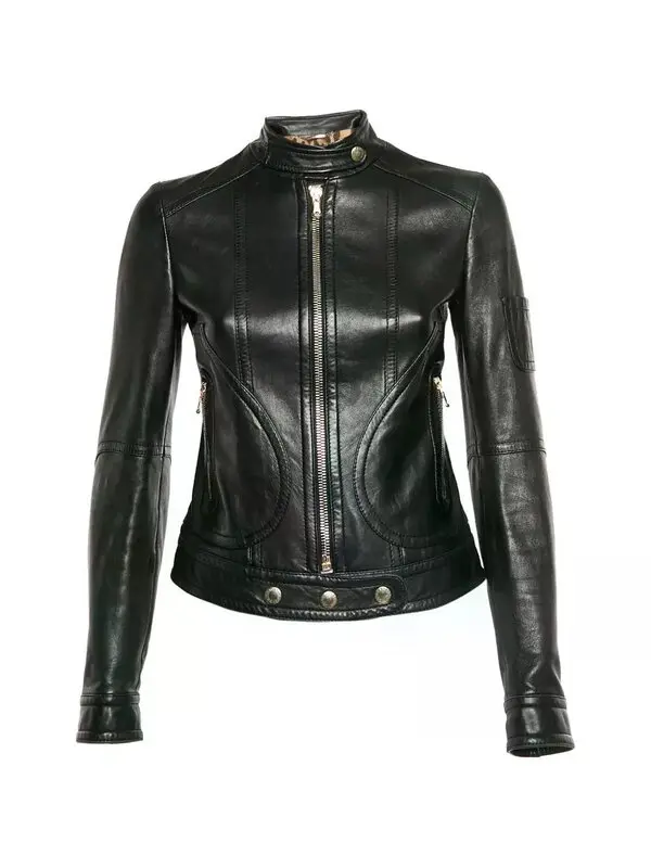 Dolce & Gabbana Sheep Leather Biker Jacket