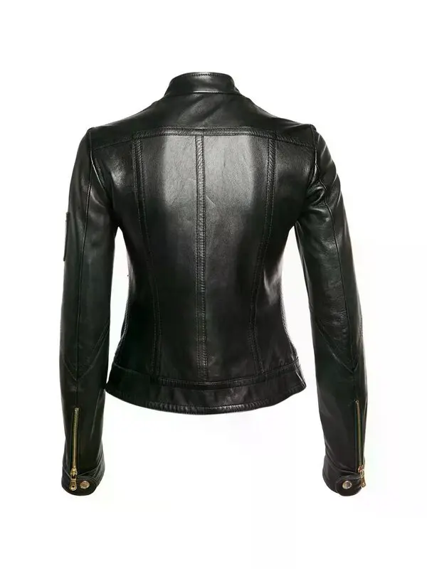 Dolce & Gabbana Sheep Leather Biker Jacket