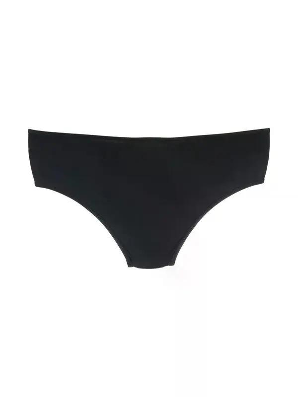 Karl Lagerfeld Logo Print Bikini Brief - Black