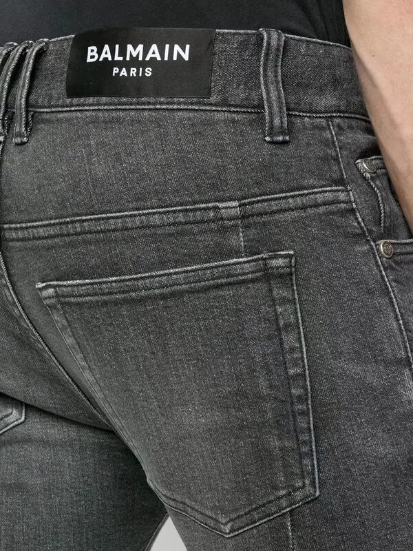 Balmain Slim-fit Jeans With Ripped Detailing