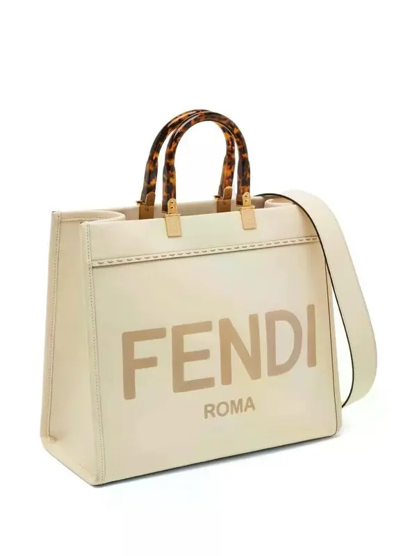 Fendi Medium Sunshine Tote Bag - Neutrals
