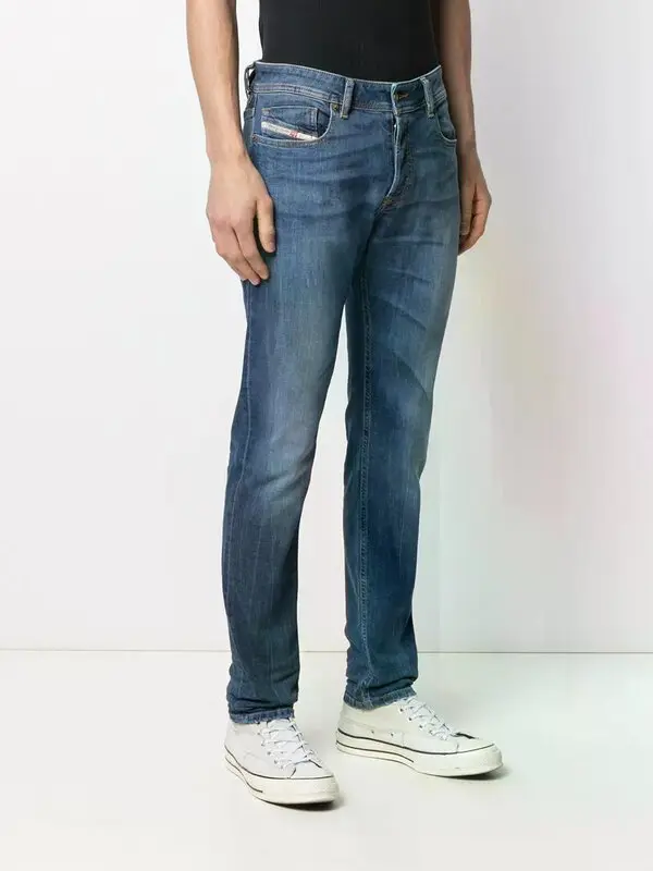 DIESEL® Mid-rise Straight Leg Jeans
