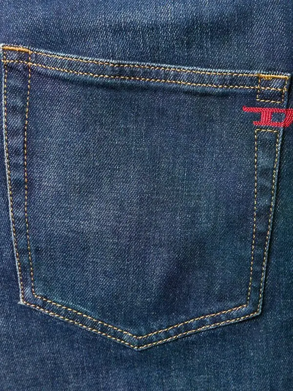DIESEL® D-strukt Low Rise Jeans - Blue