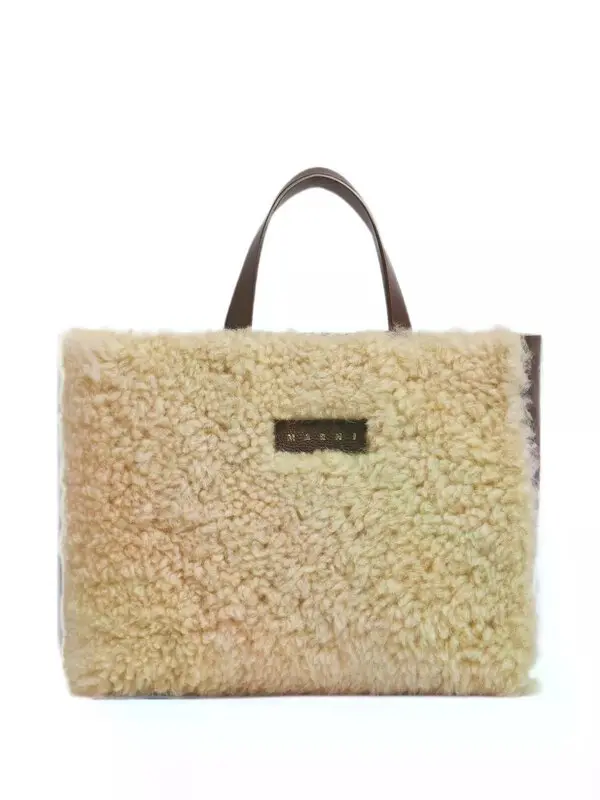 Marni Museo Soft Shearling Tote Bag