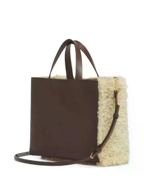 Marni Museo Soft Shearling Tote Bag