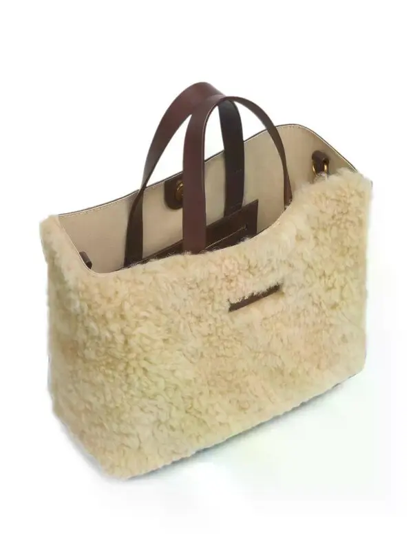 Marni Museo Soft Shearling Tote Bag