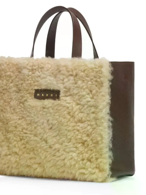 Marni Museo Soft Shearling Tote Bag