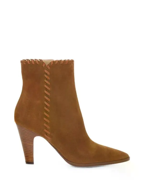 GIANVITO ROSSI Zaira Suede Ankle Boots
