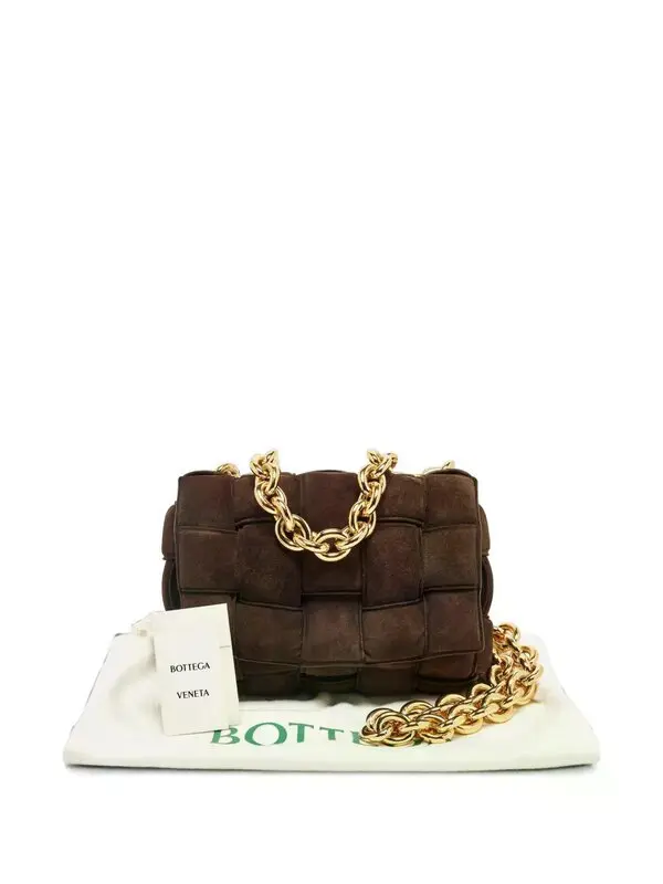 Bottega Veneta Cassette Chain Cross Body Bag - Brown