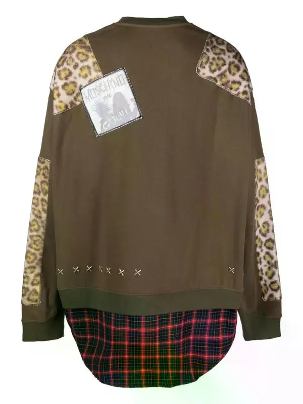 Moschino Panelled Cotton Sweatshirt