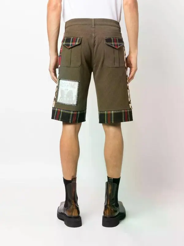 Moschino Patchwork Design Bermuda Shorts