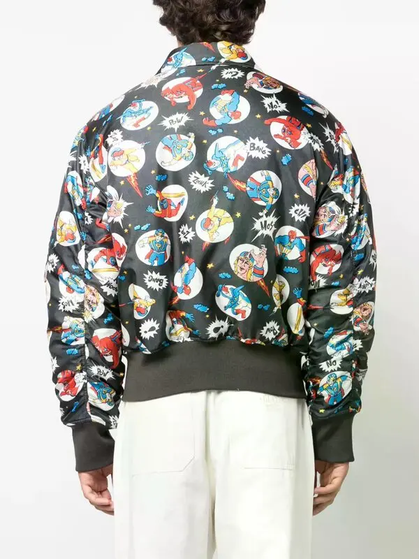 Moschino Graphic Print Bomber Jacket