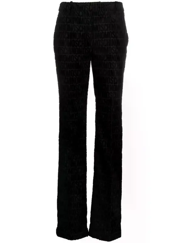 Moschino Monogram-print Tailored Trousers