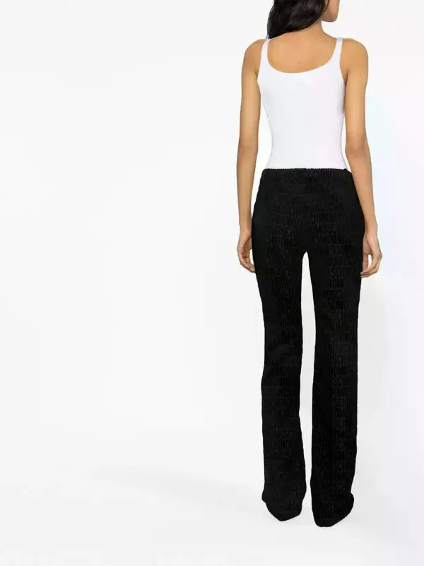 Moschino Monogram-print Tailored Trousers