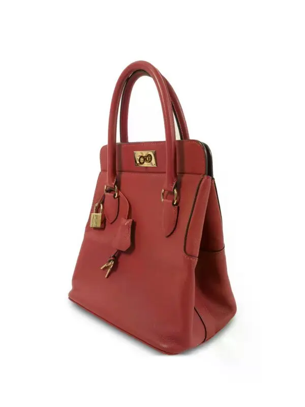 Hermès Toolbox 20 Evercolor Leather Tote Bag - Red