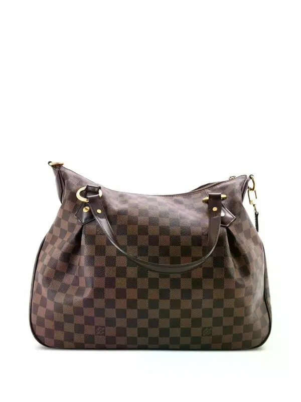 LOUIS VUITTON Damier Evora Mm Satchel - Brown