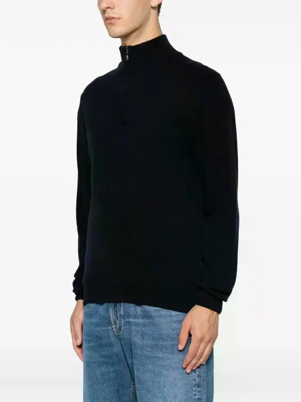 SERGIO MORETTI FIRENZE Half-zip Sweater - Blue