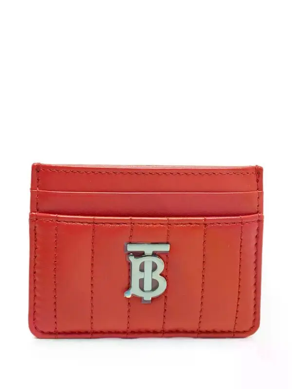 Burberry Lola Quilted Card Holder - Red