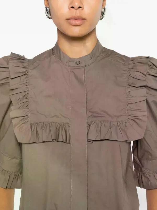 BY MALENE BIRGER Ruffled Puff-sleeve Blouse