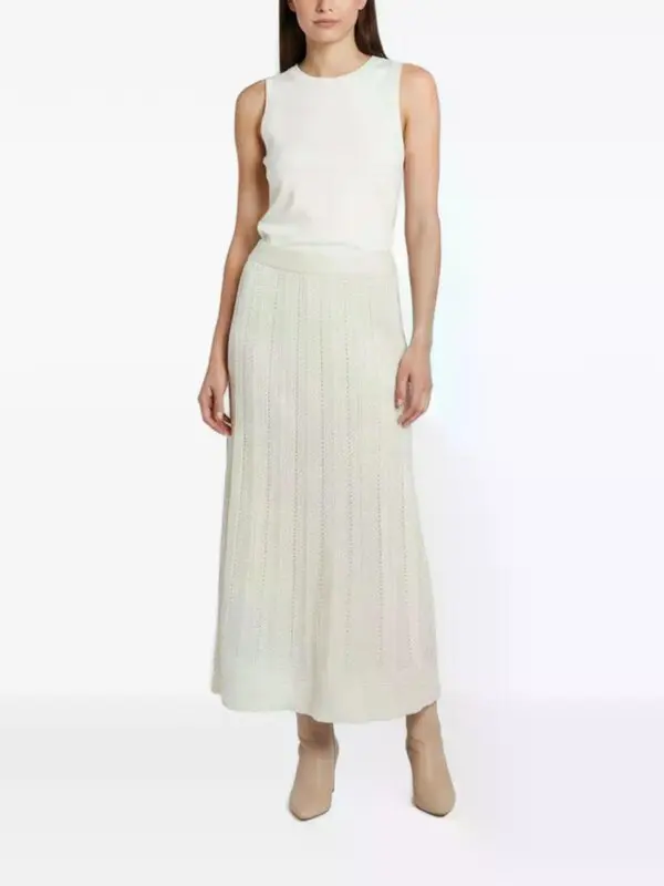 Zimmermann Wonderland Crochet Knit Midi Skirt