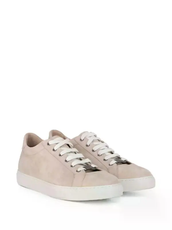Isaia Logo-embroidered Lace-up Sneakers