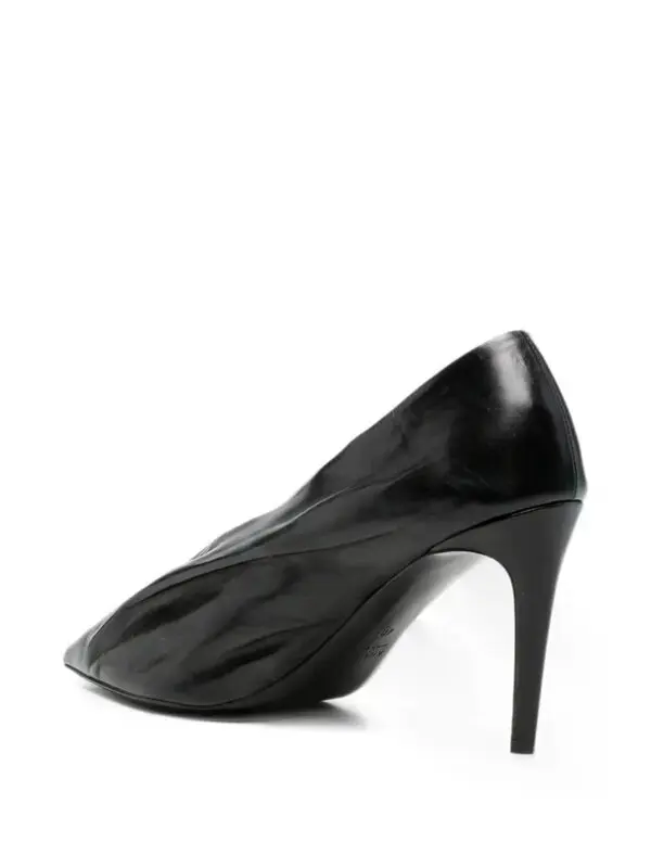 Khaite Miriam Leather Heeled Pumps