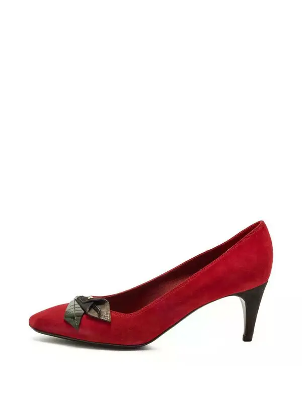 LOUIS VUITTON Suede Pointed-toe Pumps