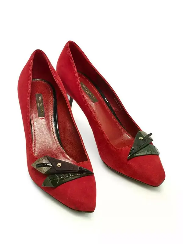 LOUIS VUITTON Suede Pointed-toe Pumps
