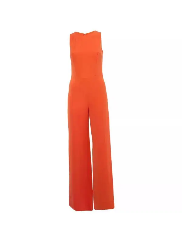 424 Paisley-print Jacquard Jumpsuit Set - Orange