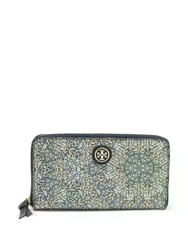 Tory Burch Kerrington Floral-print Wallet - Neutrals