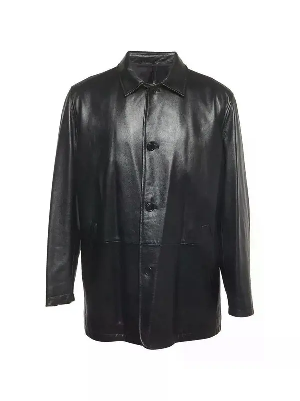 Ermenegildo Zegna Leather Button-up Jacket