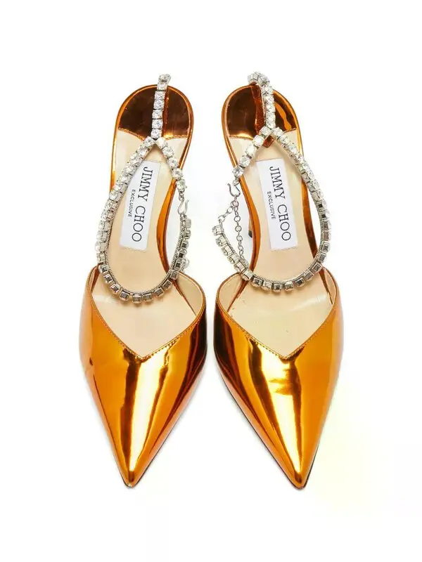 JIMMY CHOO Saeda Crystal-embellished Pumps