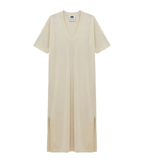 SHELEP Merino-silk V-neck Kaftan